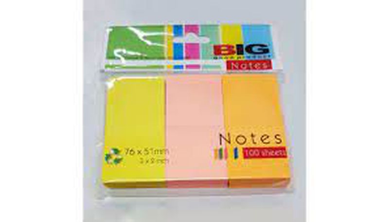 Sticky Notes / Post It Big Strip 3 Warna