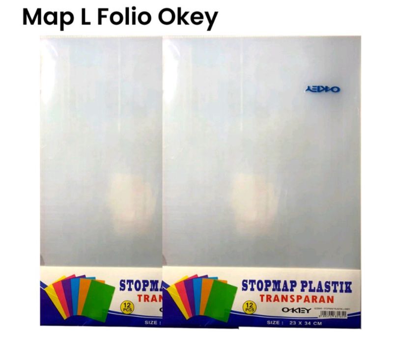 Stopmap Plastik Transparan (Map L) Per Pak