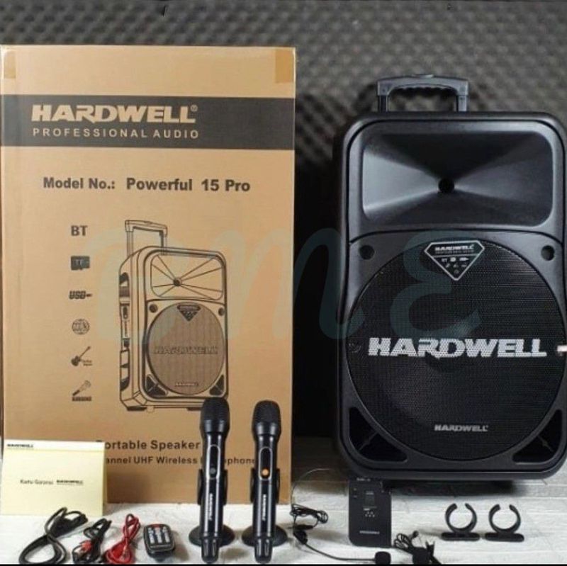Speaker Portable HARDWELL POWERFULL 15 PRO