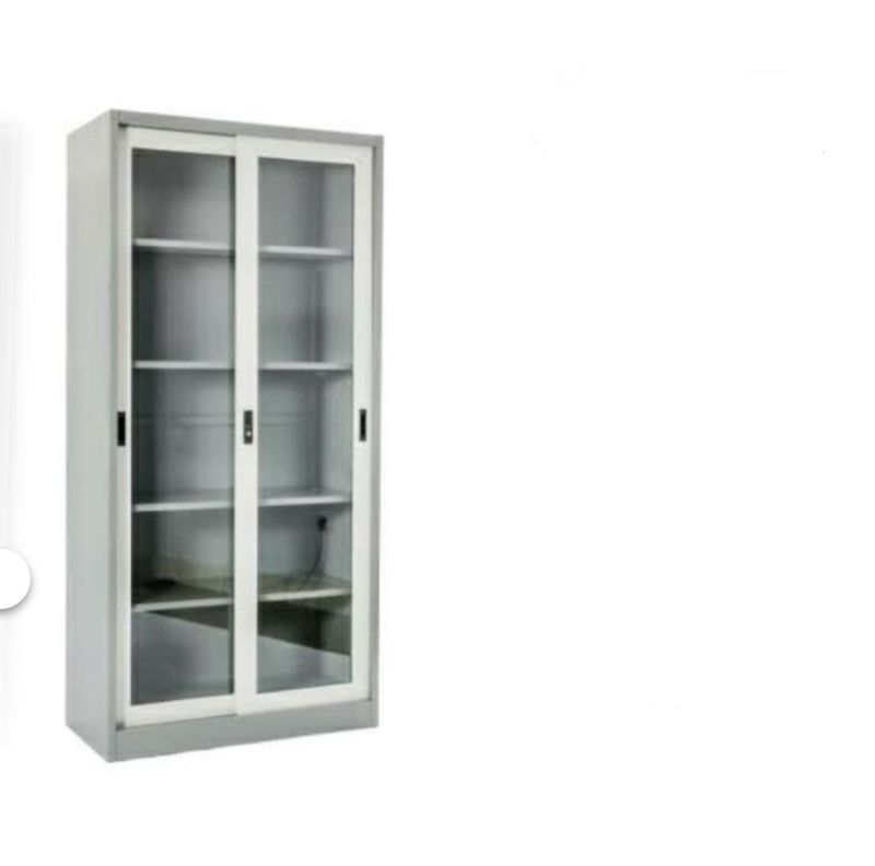 LEMARI KANTOR SLIDE KACA