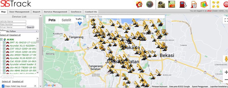 Perpanjangan Layanan Server dan GPS Tracker Alat Berat