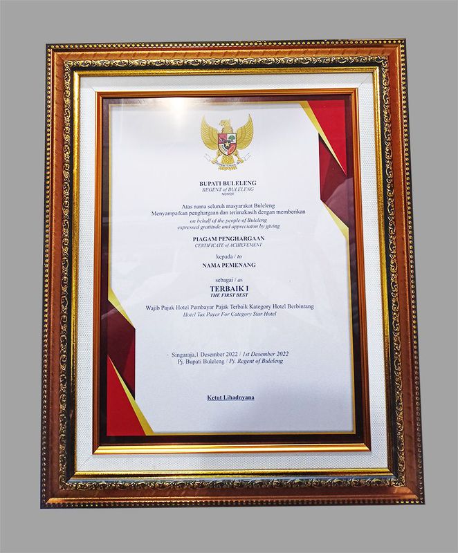 SERTIFIKAT / PIAGAM + FRAME 30 X 40CM