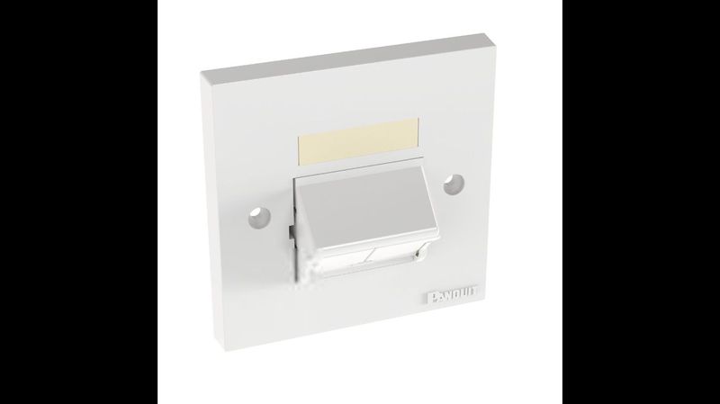 Faceplate, 86x86, 2 Port, Arctic White
