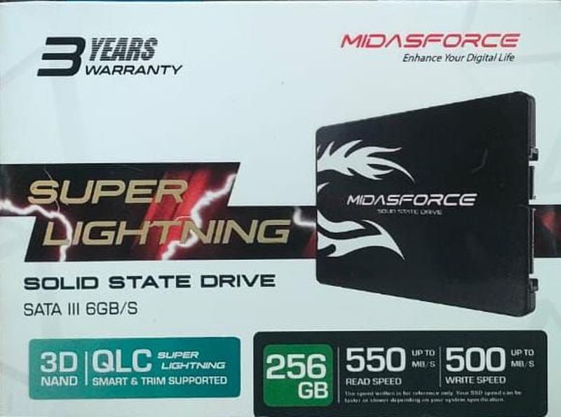 SSD Super Lightning Solid Sata III 240 gb Midasforce