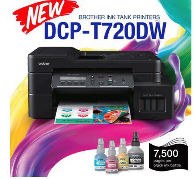 Printer All in One Duplex WIFI - ADF Brother DCP-T720DW Ink Tank - original