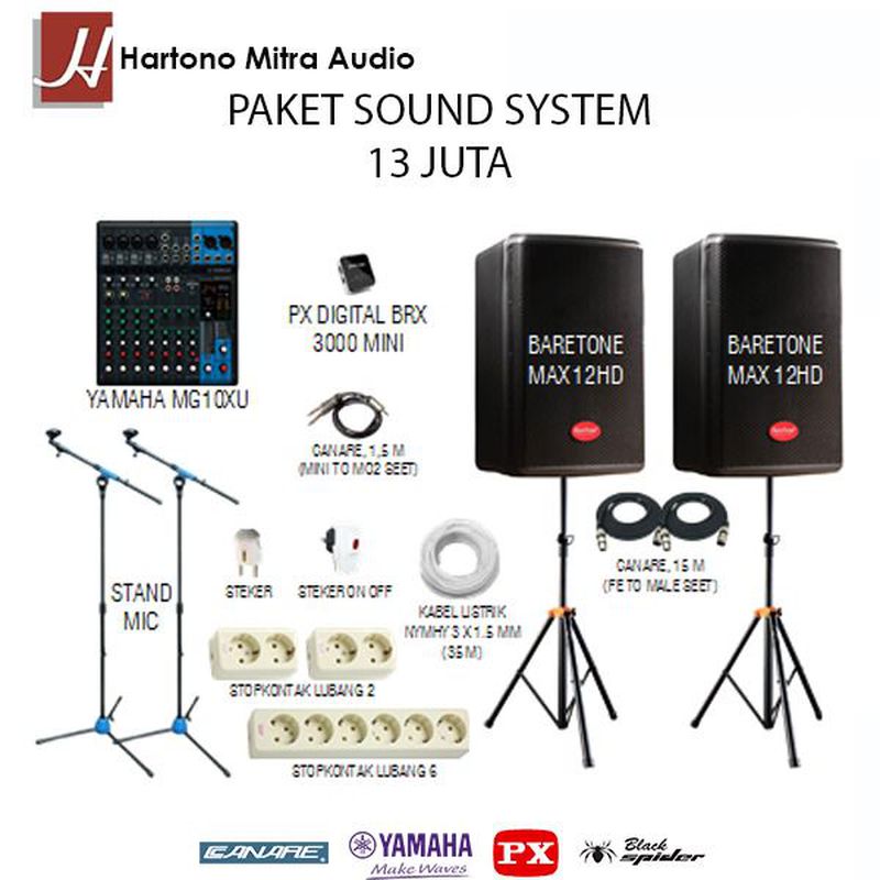 PAKET SOUND SYSTEM 13 JUTA
