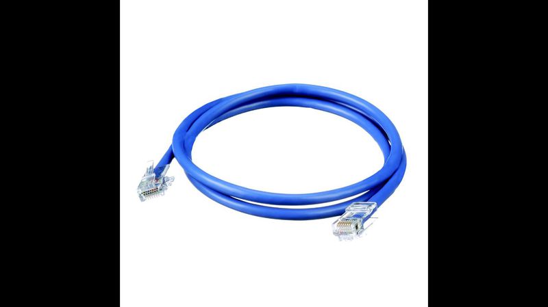 NK Copper Patch Cord, Category 5e, Blue UTP Cable, 2 Meter