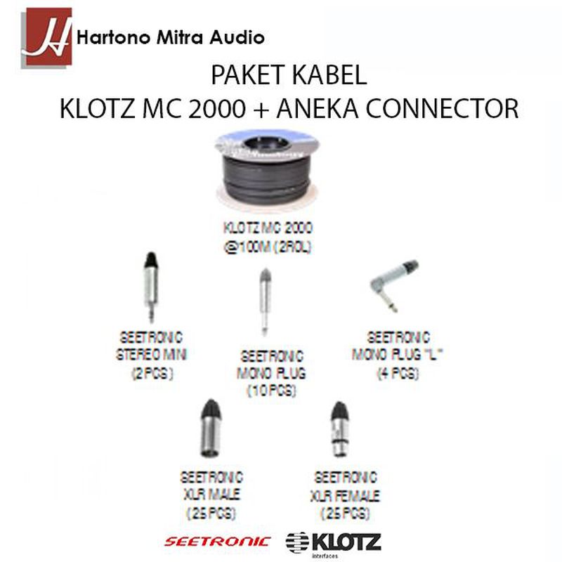 PAKET KABEL KLOTZ MC2000 + CONNECTOR