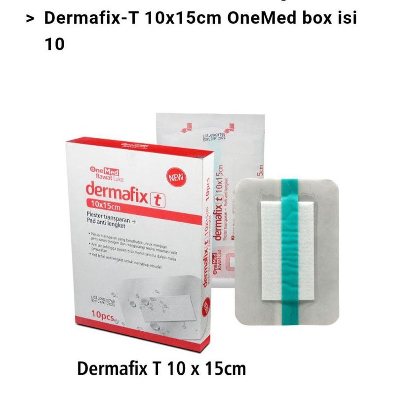 Dermafix 10x15 Onemed Plester Transfaran anti air