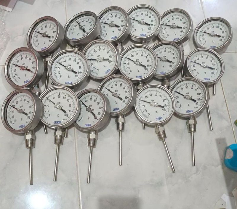 Termometer gauge wika 4 inch 0-100 derajat Celcius