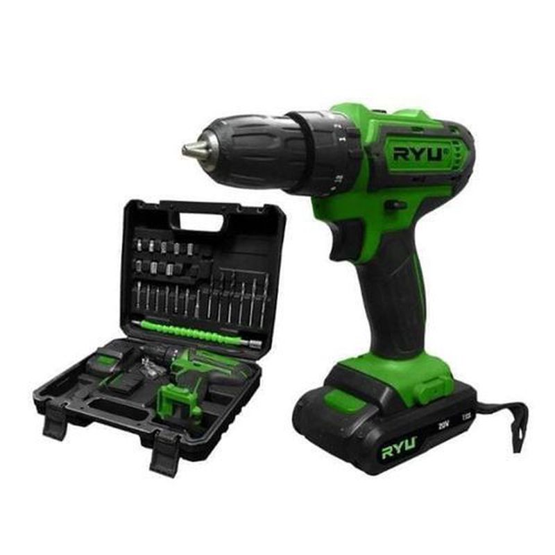 Ryu Bor Tembok Baterai Cordless RCI 20V Impact Drill Set 20 V Battery