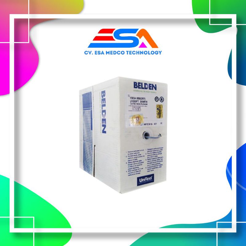 Kabel Lan Belden Cat 6e UTP USA 1 Roll 305 Meter Original