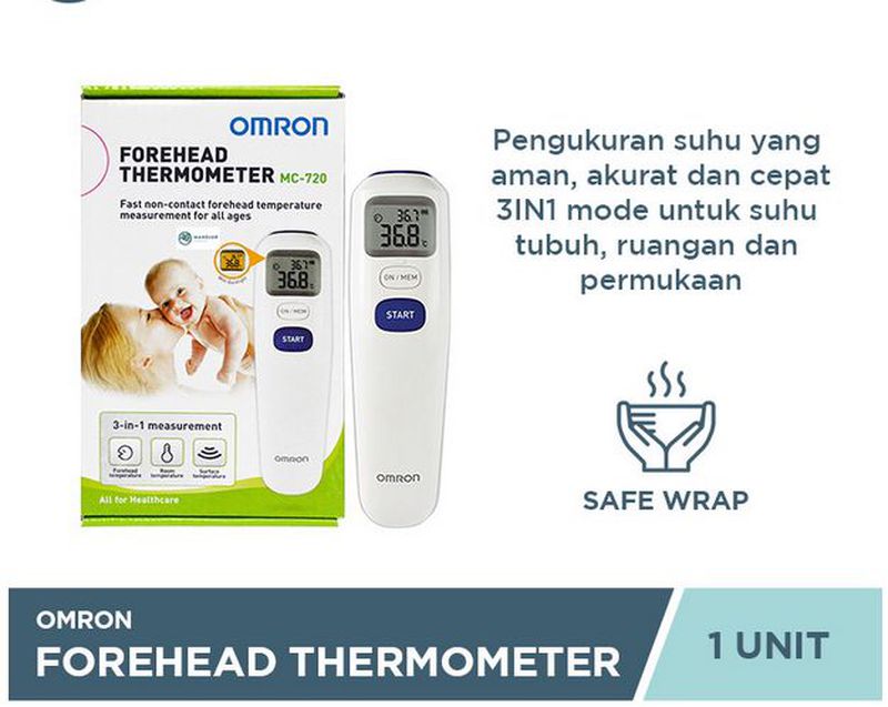Omron Forehead Thermometer MC 720 - Termometer Bayi Dahi Digital