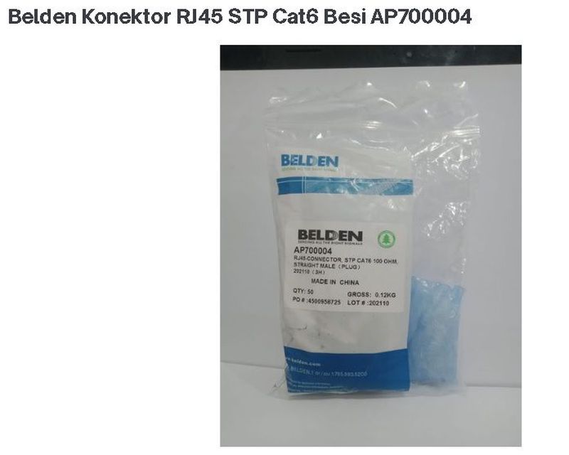 Konektor RJ45 STP Cat6 Belden AP700004 (BESI)
