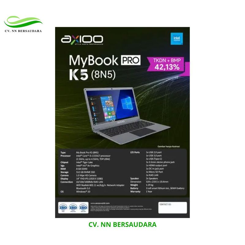 Axioo MyBook Pro K5 (8N5)