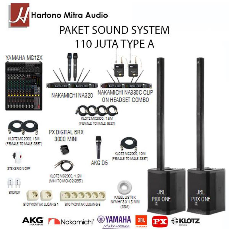 PAKET SOUND SYSTEM 110 JUTA TYPE A