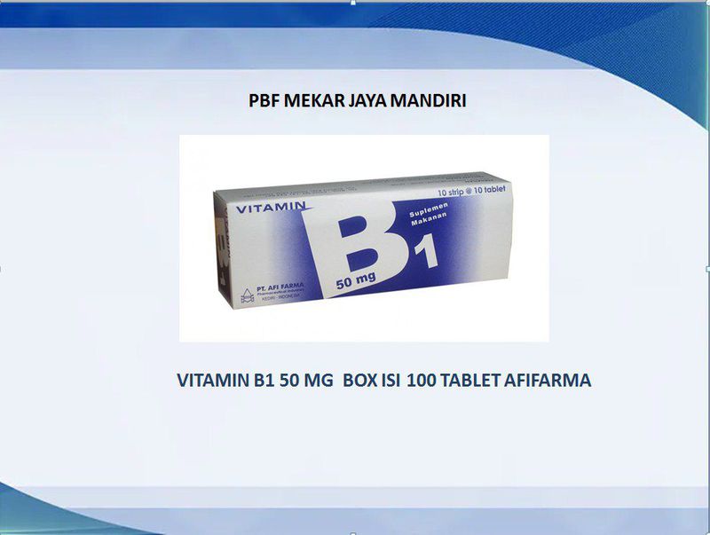 VITAMIN B1 BOX ISI 100 AFI