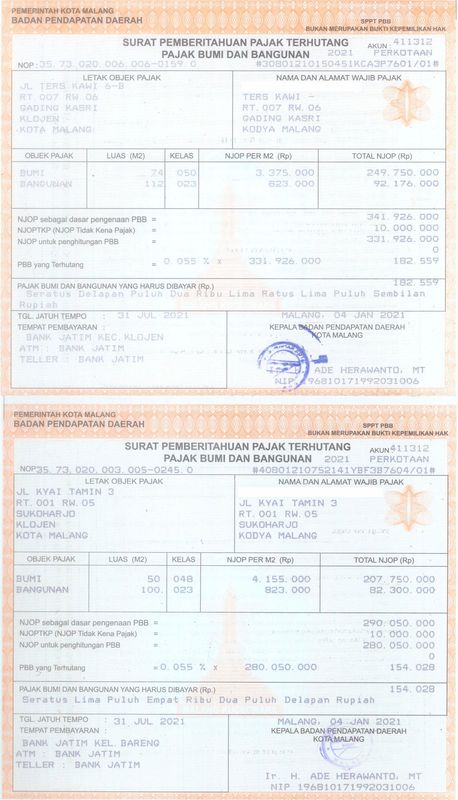 CETAKAN SPPT PBB