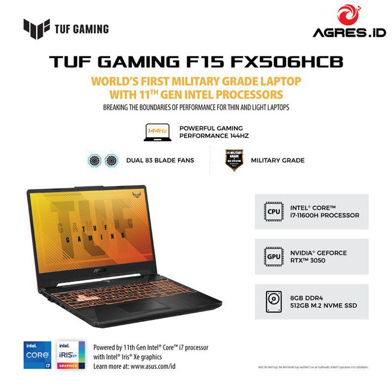 Komputer unit/Notebook/Laptop Asus TUF RTX3050