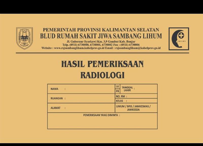 AMPLOP COKLAT BESAR RADIOLOGI