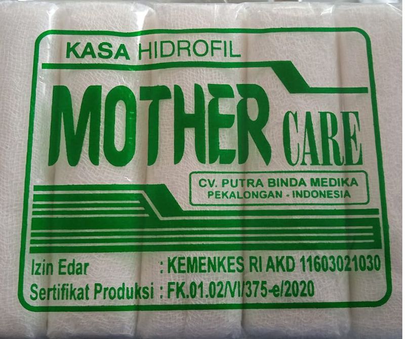 Kasa Hidrofil 5cm Mother Care perpak isi 5roll