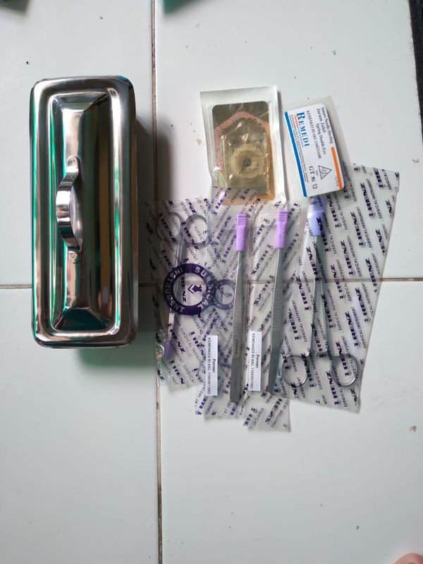 Hecting Set Renz Hekting kit gunting RENZ Set Jahit Instrumen Kit