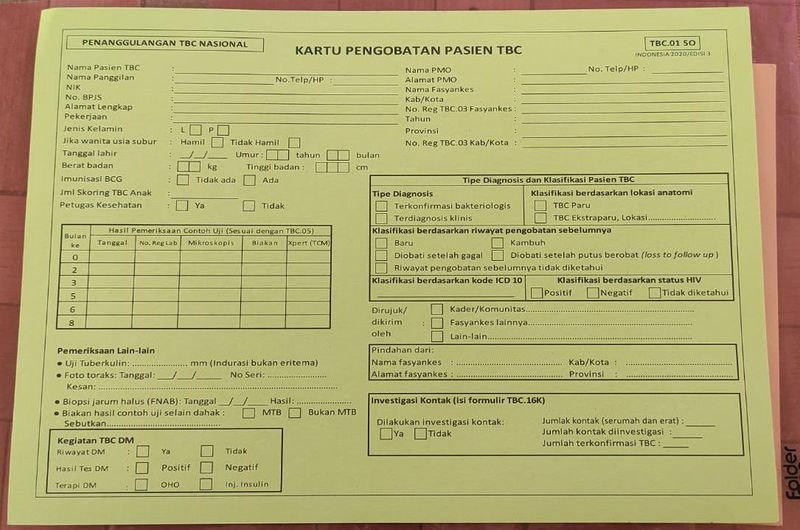 Buku Pengobatan Pasien TBC