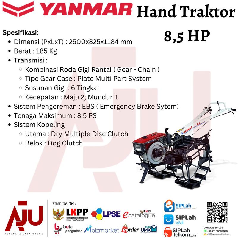 Hand Traktor 8,5 Hp