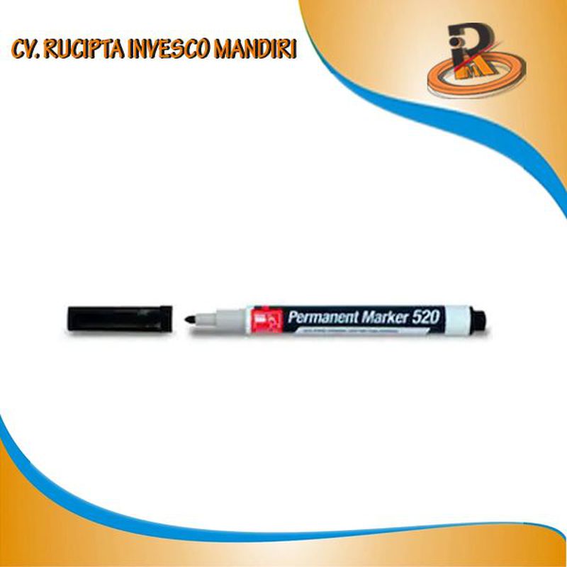 Spidol Permanent Snowman Hitam / Permanent Marker Snowman 520