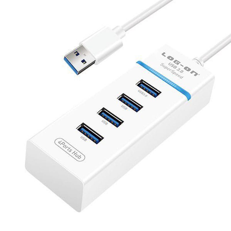 Kabel USB HUB Log On 4 Port (Harga Termasuk Pajak)