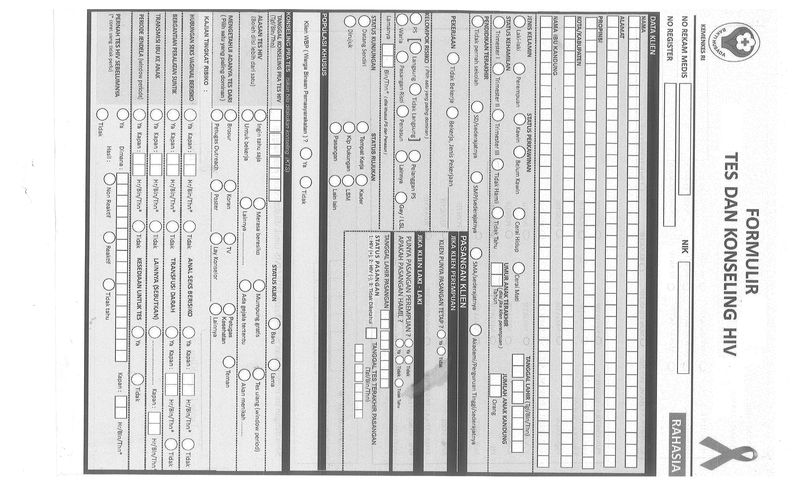 Buku Form Pemeriksaan VCT
