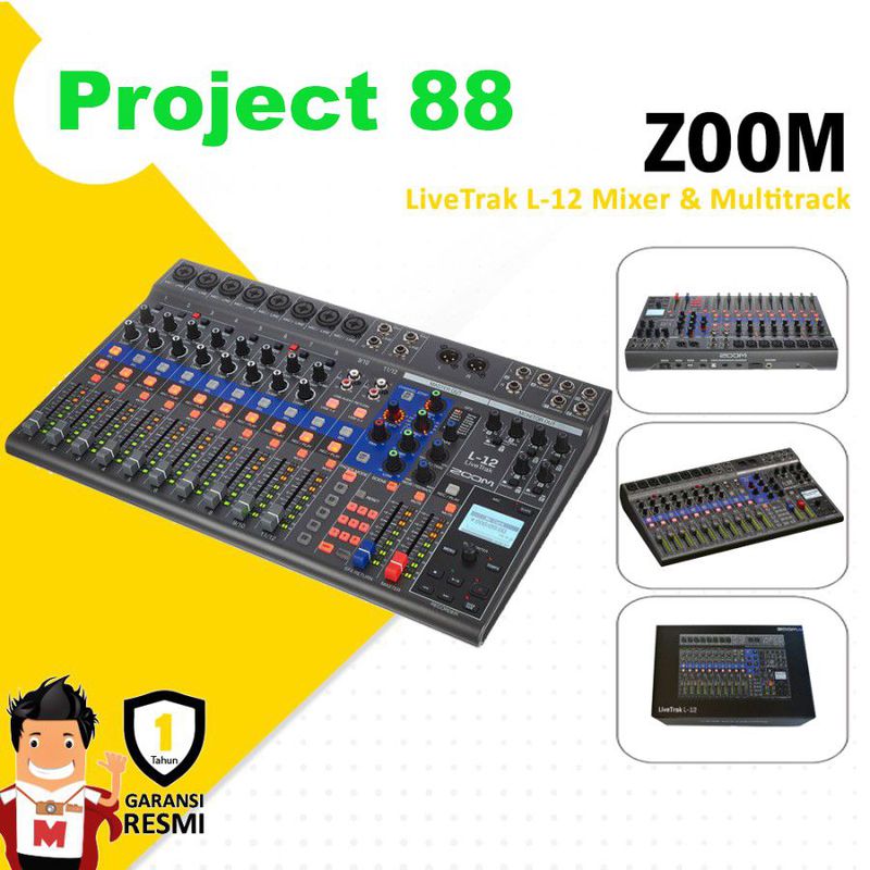 Zoom LiveTrak L-12 - L12-Channel Digital Mixer & Multitrack Recorder