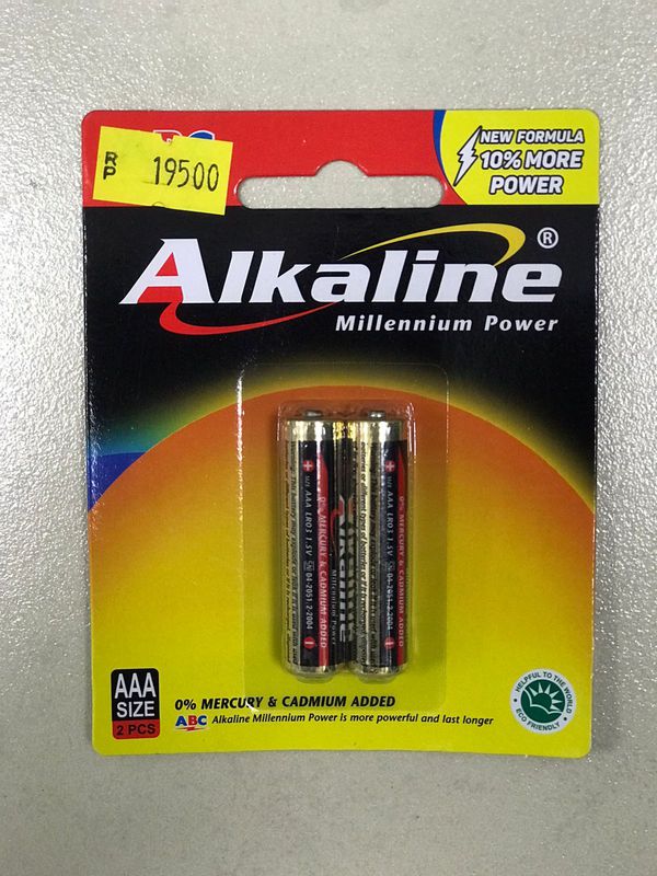 ALKALINE AAA 2-BAT MERK ALKALINE