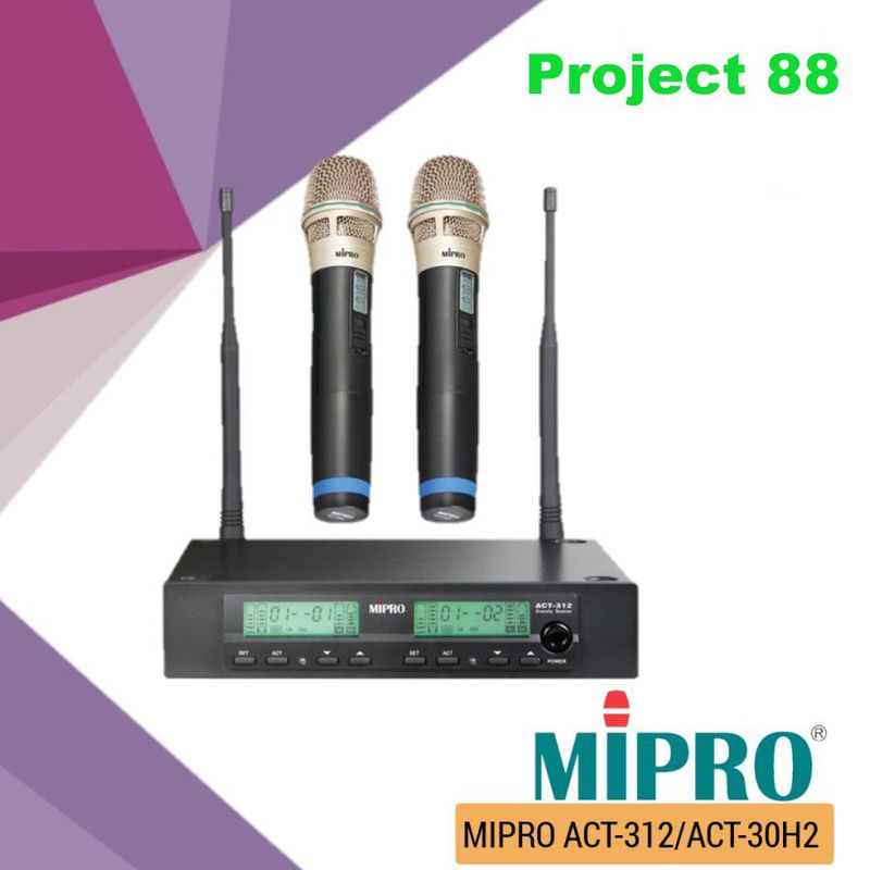 Microphone / Mic Wireless MIPRO ACT-312B/ACT-32H 2 Mic Handheld