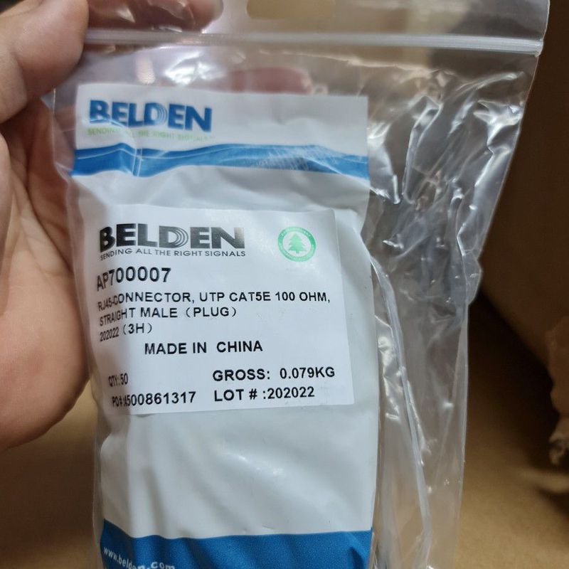 ORIGINAL Belden Konektor RJ45 Cat5e RJ45 50pc / Belden Connector RJ45