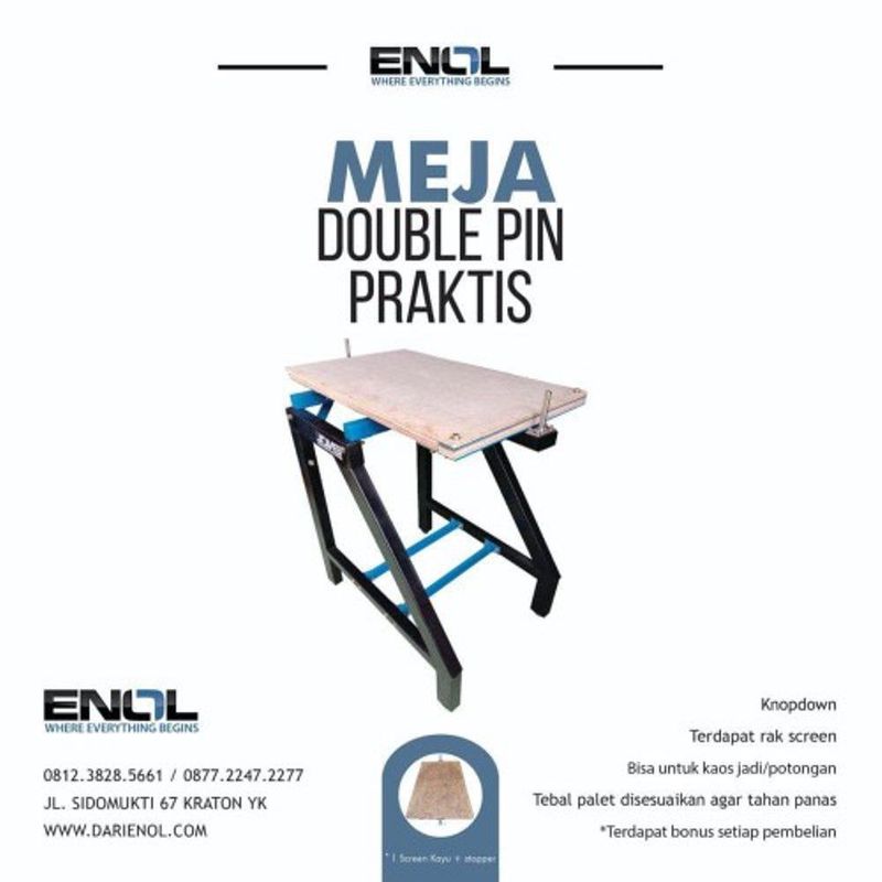 meja sablon enol single
