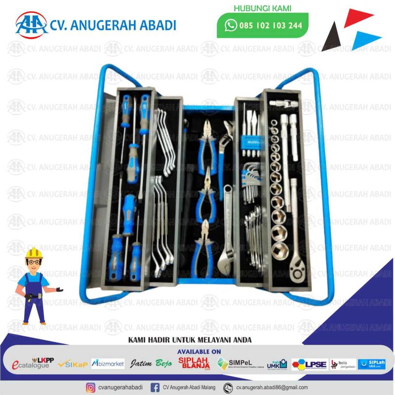 Yokohama Toolbox Isi / Toolbox Mekanik Set / Toolbox Kotak Besi dengan ...