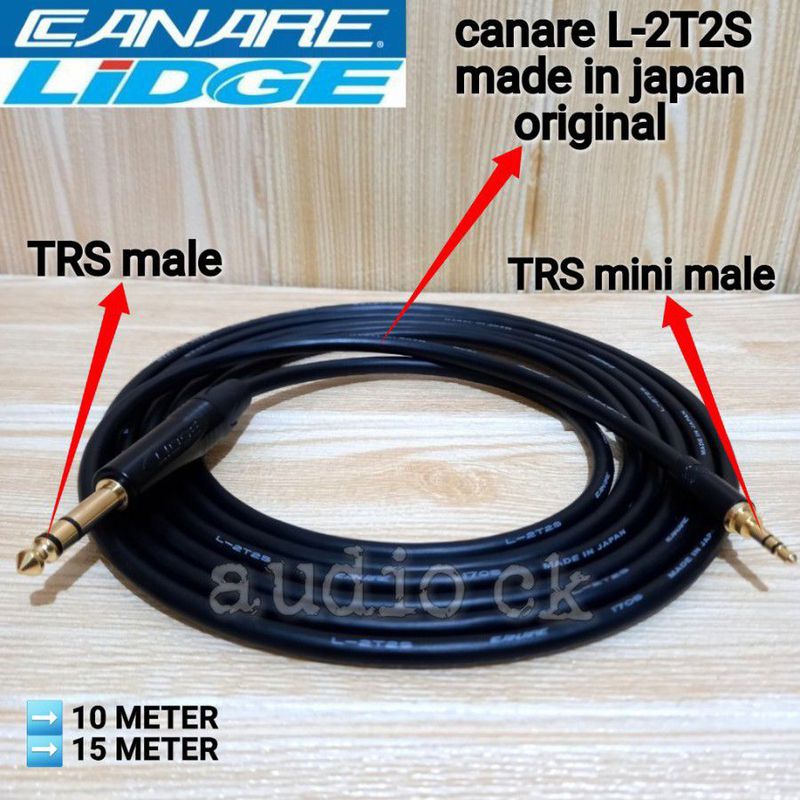 KABEL CANARE ORIGINAL JACK TRS MINI MALE TO JACK TRS MALE