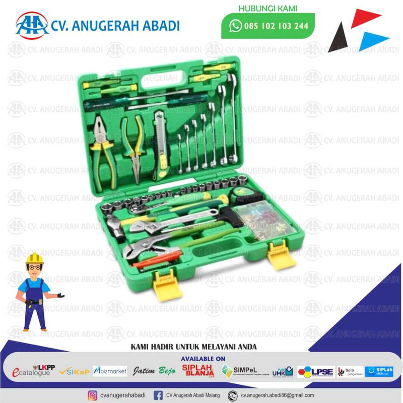 Tekiro Toolkit Isi / Tool kit Mekanik Set / Tool kit kotak portable