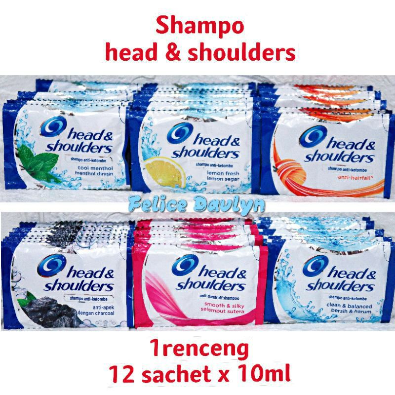 HEAD AND SHOULDERS SASET ISI 12 - Hijau