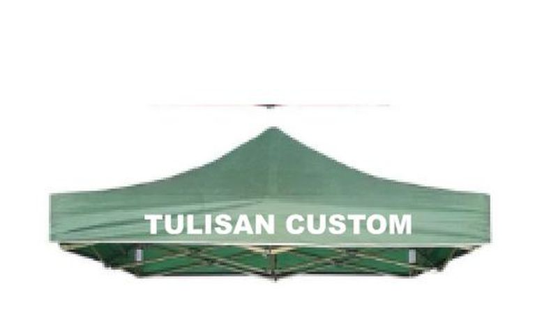 Tutup Tenda ukuran 3 x 3 m bentuk segi empat