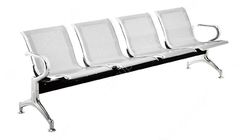 GANG CHAIR Y-SERIES 4S SILVER (U/3)