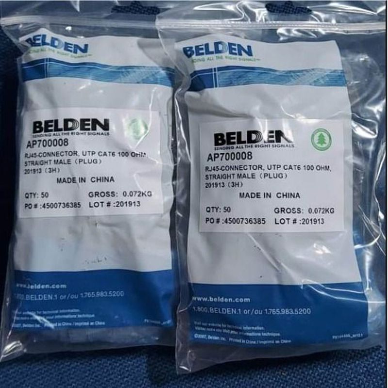 ORIGINAL Belden Konektor RJ45 Cat5e RJ45 50pc / Belden Connector RJ45