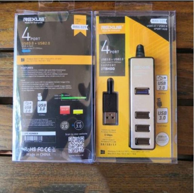 USB HUB Rexus 4 Port RXH-329 USB 3.0+USB 2.0