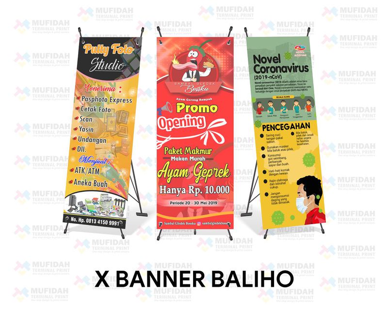 X BANNER LUSTRE/POSTER/ALBATROS (INCLUDE KAKI)