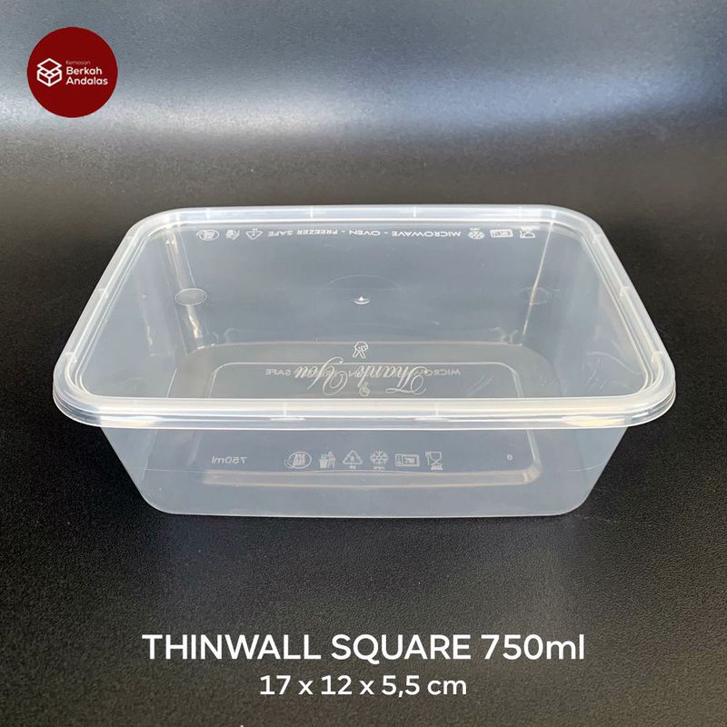 Thinwall Square 750ml (25pcs)