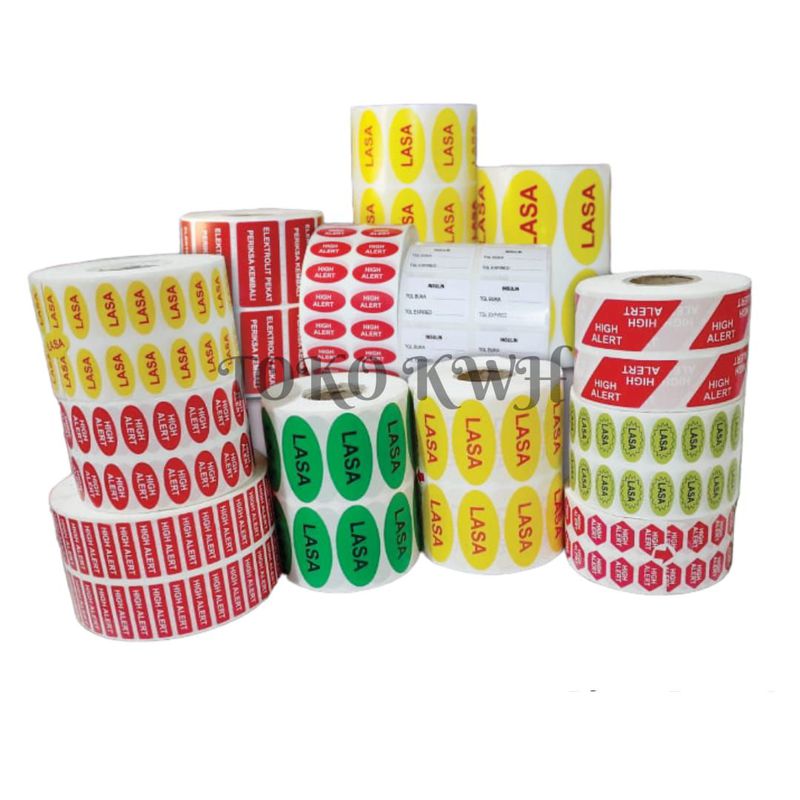 Stiker Label Lasa per pcs