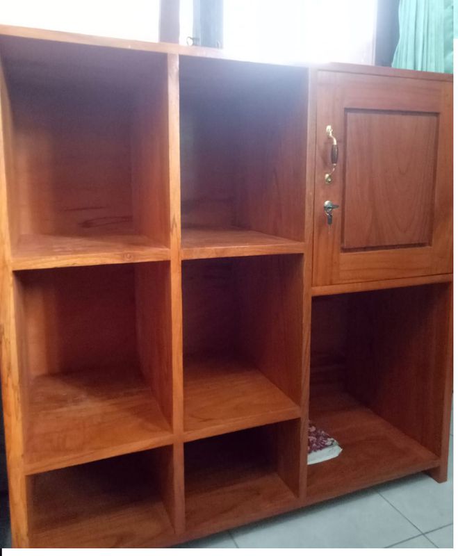 lemari Rak Kayu 100 x 100 x 40 Cm