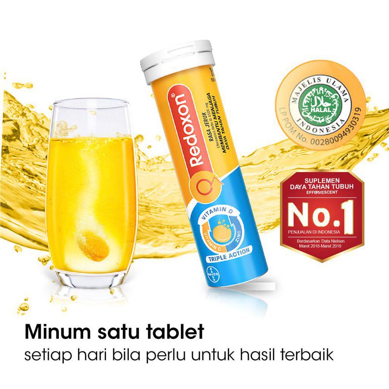 REDOXON VITAMIN C RASA JERUK ISI 10 TABLET