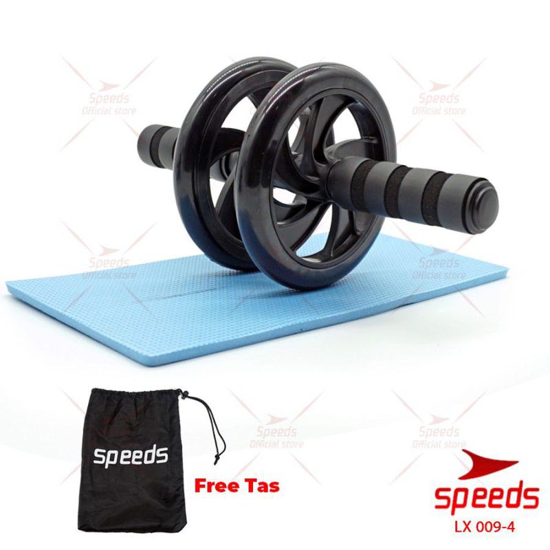 SPEEDS Ab Roller Double Wheel Ab Wheel Alat Latihan Otot Perut